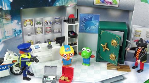 생일선물로 목걸이와 반지를 살려고 보석가게에 갔는데 도둑이 침입했다 경찰서 경찰차 경찰관 경찰오토바이 경찰놀이 경찰차노래 뽀로로 장난감 애니 Youtube