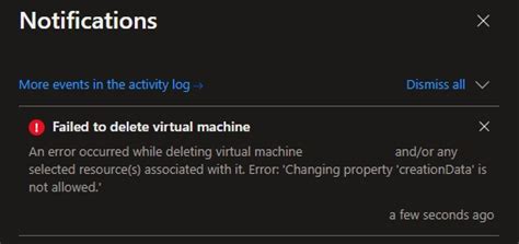 Unable To Delete Azure Vm Microsoft Qanda