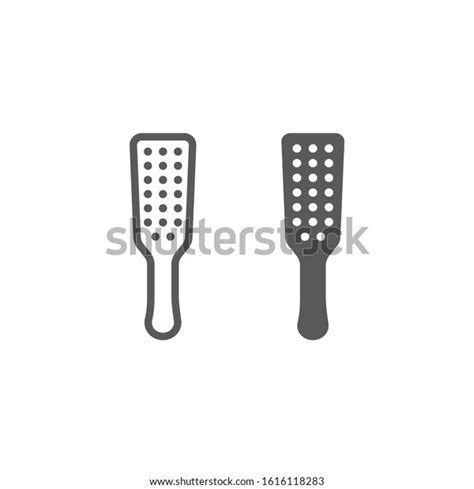 Sex Spanking Paddle Line And Glyph Icon Sex Toy And Adult Bdsm Sign Vector Graphics A Linear