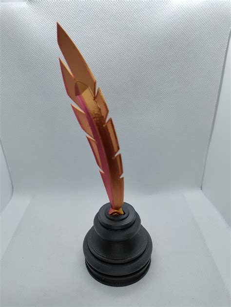 🪶 Feather And Inkwell Working Pen・ Stl File For 3d Printing・cults