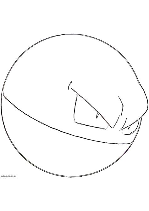 Voltorb Pokémon Kolorowanka