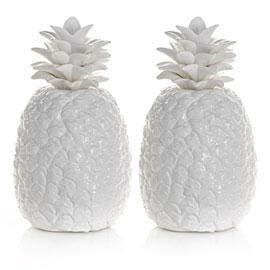 White Ceramic Pineapple Decor
