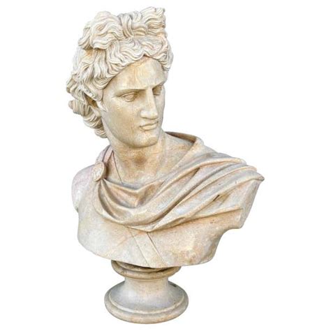 Vintage Classical Style Marble Bust Of Apollo For Sale At 1stdibs
