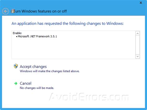 Enable NET Framework On Windows