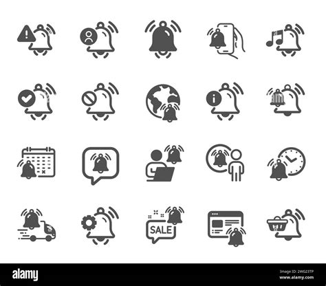 Notification Icons Alarm Clock Calendar Reminder Notification Bell