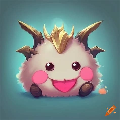 Cute Poro Illustration From League Of Legends