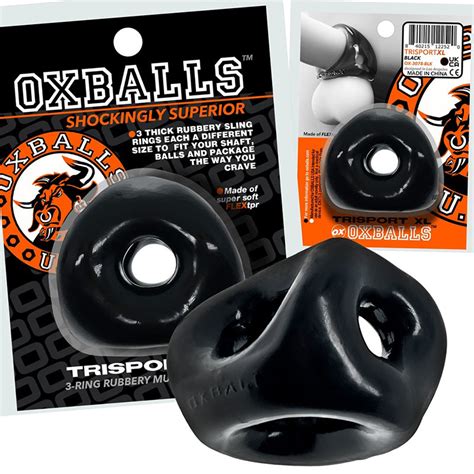 Oxballs Tri Sport Xl Thicker 3 Ring Sling Black Nice And Naughty