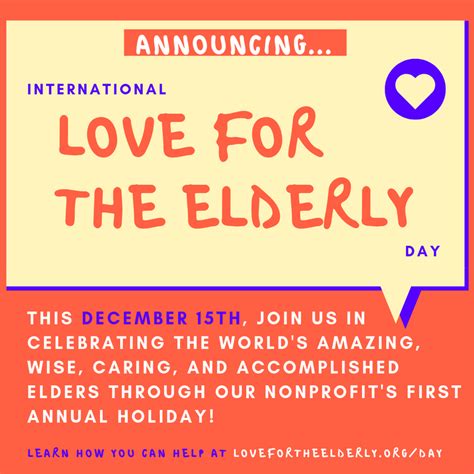 Lfte Day Love For The Elderly