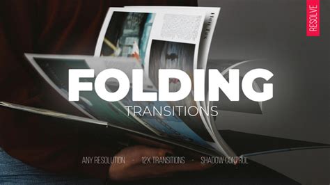 Folding Transitions Davinci Resolve Templates Videohive