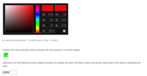 Best Javascript Color Picker Plugins Onaircode