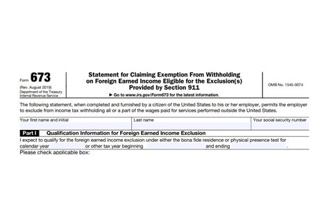 Faq Understanding Form 673 And Its Role In Us Taxation For Citizens