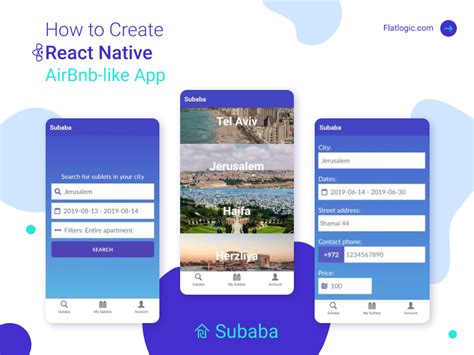 How To Create React Native Airbnb Like App By Yana Dovnar For Flatlogic
