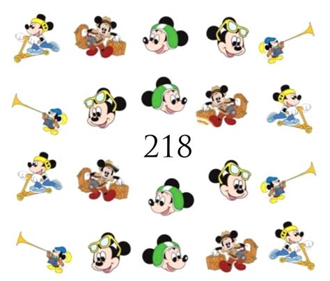 Naklejki Wodne Na Paznokcie Myszka Miki Nr Allegro Pl