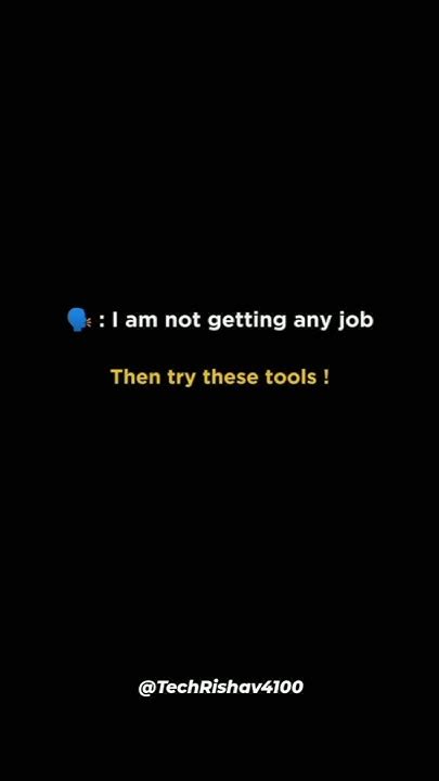 Try This Tool For Job Reels Shortsfeed Shorts Coding Motivation