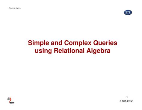 Database Management 1 Simple And Complex Queries Using Relational Algebra 2 Company Db Schema