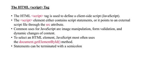Introduction To Javascript Functions Dom Ppt