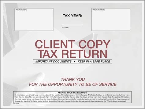 Client Copy Tax Return Envelope 9 12 X 12 58 100pk
