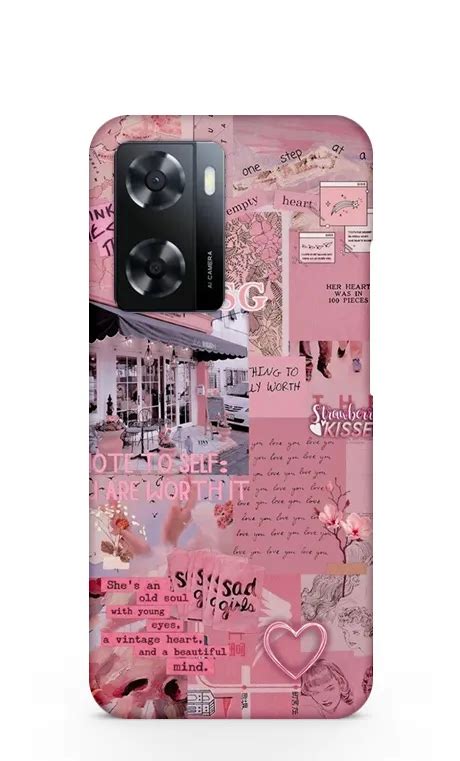 Aesthetic Pink Magazine Oppo A57 5G Back Cover GOCOVERS