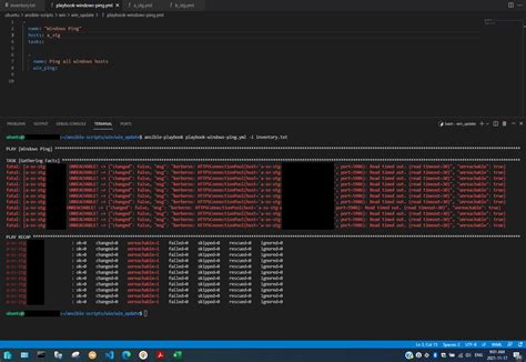 issue with intermittent failing of all playbooks r ansible