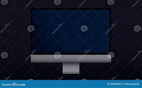 Realistic Computer Screen Mockup Computer Monitor Mockup Banner
