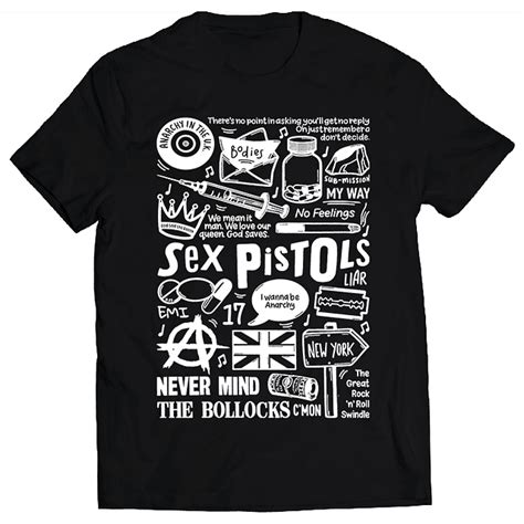 Polera Sex Pistols Temazos White