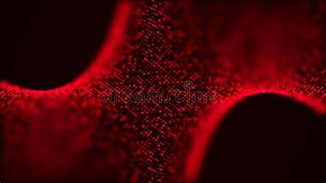 Futuristic Particle Wave Abstract Technology Background Big Data