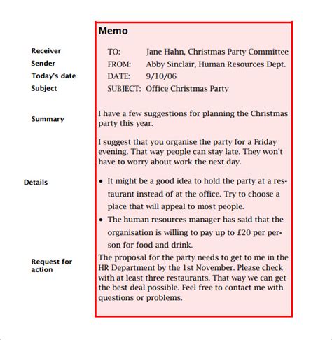 Memo Examples Lopezcell