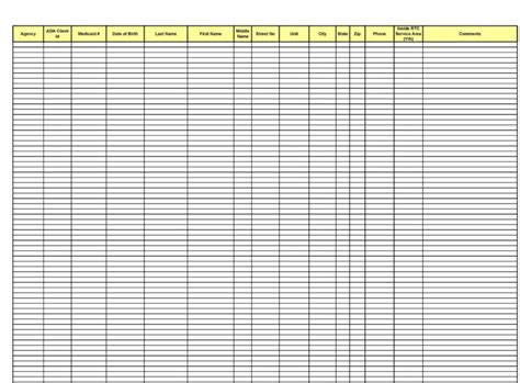 Free Customer List Templates Excel Word Templatelab