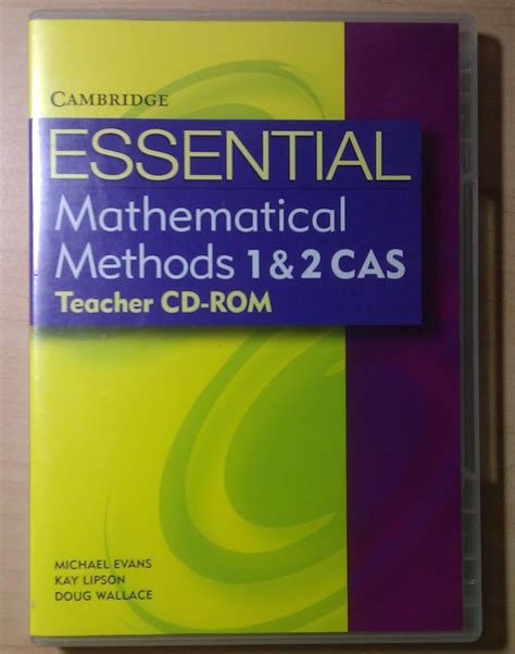 Essential Mathematical Methods Cas 1 And 2 Teacher Resource Essential