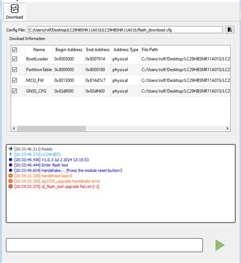 Unable To Update Firmware GNSS Module Quectel Forums
