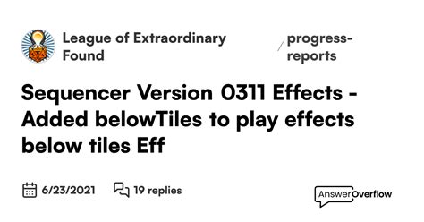 sequencer version 0 3 11 effects added ` belowtiles ` to