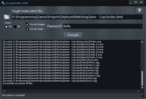 Encrypterator 3000 Better Asset Encryption For Mz And Mv Rpg Maker Forums