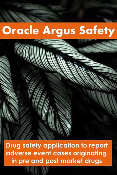 Oracle Argus Safety Drug Safety Application To Report Adverse Event Cases Originating In Pre
