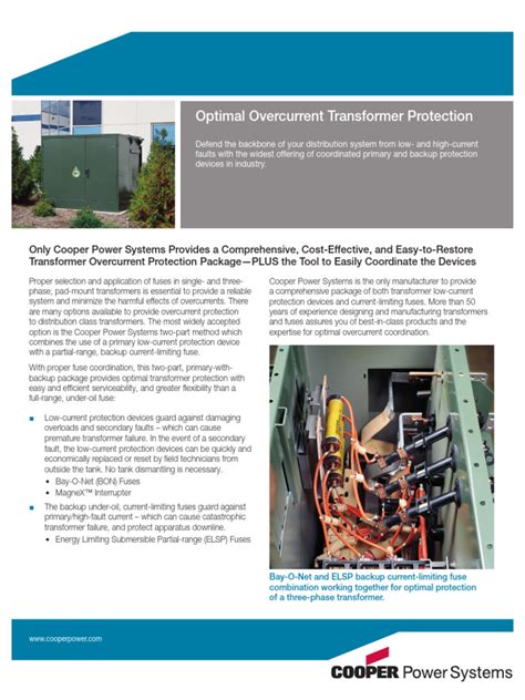 0 Optimal Overcurrent Transformer Protection Pdf Fuse Electrical Transformer