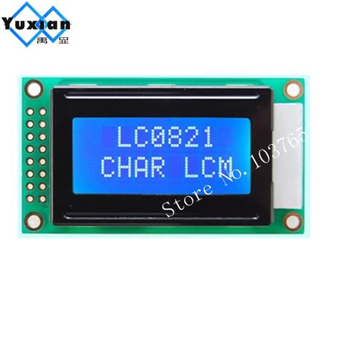 1pcs lcd display 0802 8x2 lcd display module blue lc0821 bdw splc780d1