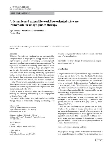 Pdf A Dynamic And Extensible Workflow Oriented Software Framework For