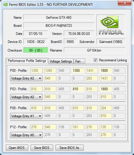 Fermi Bios Editor — скачать утилиту — МИР Nvidia