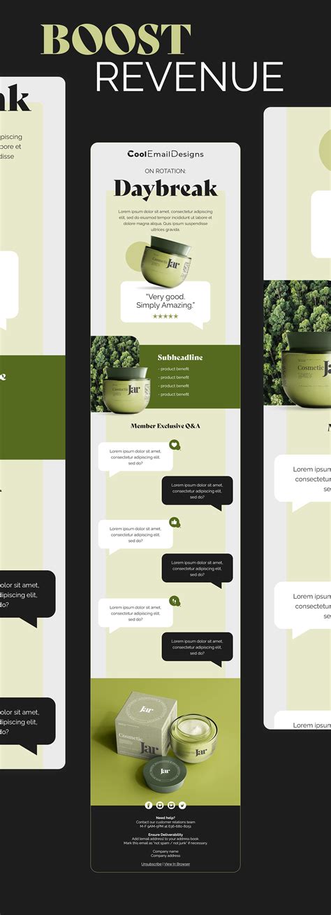 FAQ Email Design Template On Behance