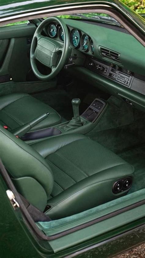 Green Sports Car Interior Decor