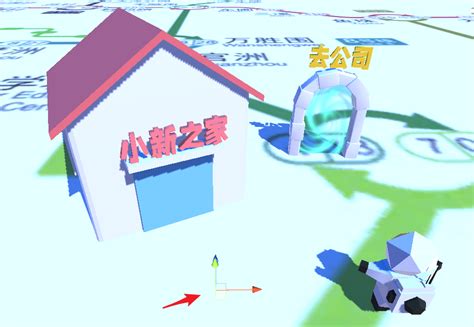 【游戏开发创新】上班通勤时间太长，做一个任意门，告别地铁与塞车（unity 建模 shadergraph 摇杆 角色控制