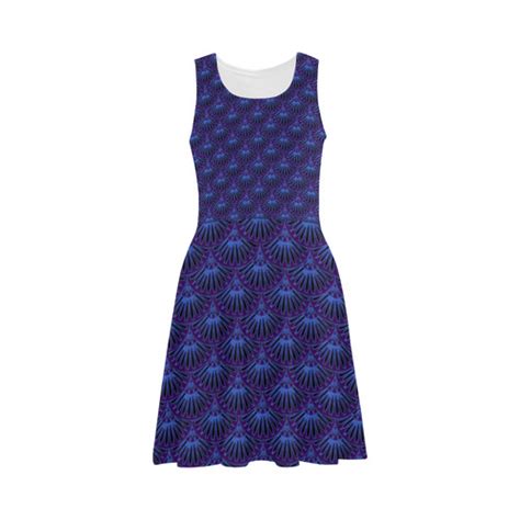 Blue Scalops Pattern Atalanta Sundress Model D04 Id D919189