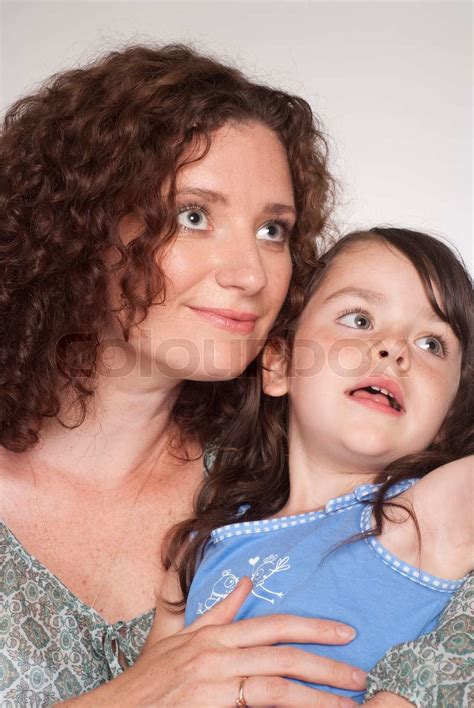 Mom With Daughter Stock Image Colourbox