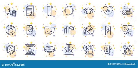 Outline Set Of Maze Attention Heartbeat And Info App Line Icons For Web App Pictogram Icon