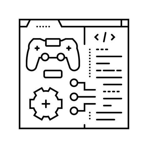 Programming Game Development Line Icon Vector Illustration 35268861 Vector Art At Vecteezy