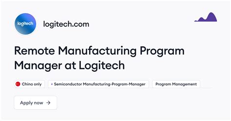 Logitech Hiring Manufacturing Program Manager • Remote Work From Home Himalayas