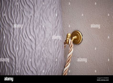 Hook For Fastening The Curtain Hook Close Up Lifestyle Stock Photo Alamy
