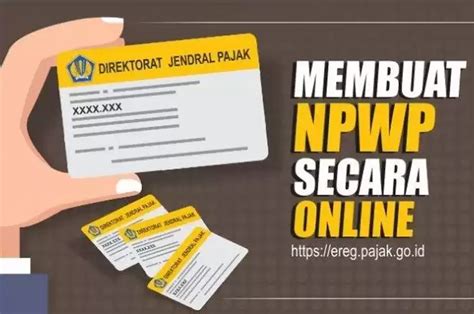 Ini Syarat dan Cara Buat NPWP Online Tanpa Harus ke Kantor Pajak Lagi! - Sonora.id