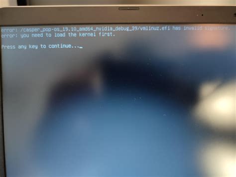 Error While Booting Pop Os R Pop Os