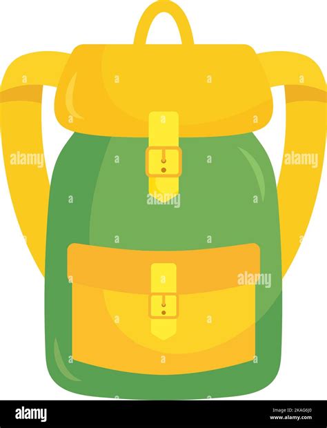 Green School Backpack Icon Stock Vector Image And Art Alamy