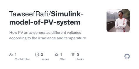 Github Tawseefrafisimulink Model Of Pv System How Pv Array Generates Different Voltages